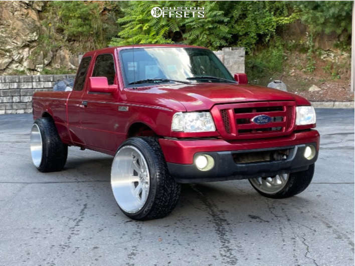 2010 Ford Ranger with 24x14 -76 XF Offroad XFX-302 and 305/35R24 ...