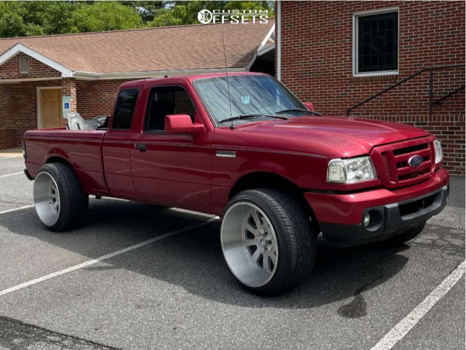 2010 Ford Ranger with 24x14 -76 XF Offroad XFX-302 and 305/35R24 ...