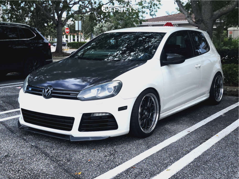 2013 Volkswagen Golf R with 18x8.5 45 Konig Hypergram and 225/40R18 ...