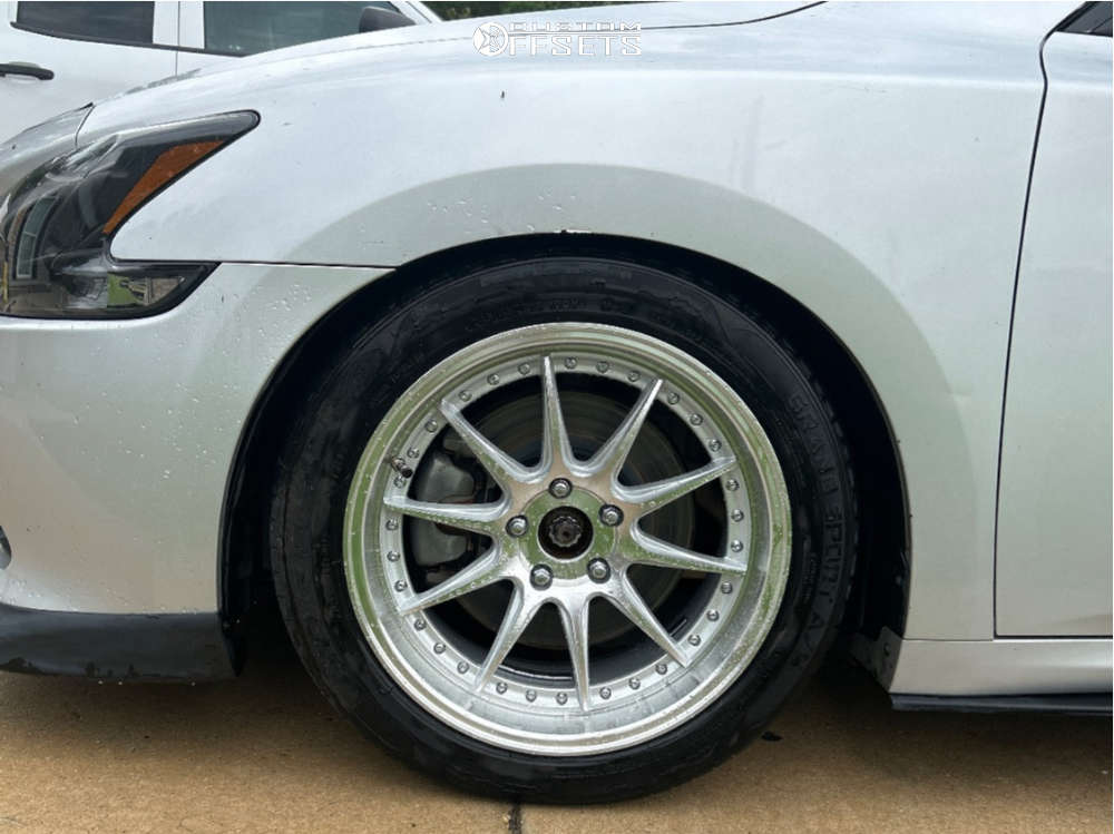 2014 Nissan Maxima with 18x8.5 35 Aodhan Ds07 and 245/45R18 Arroyo ...