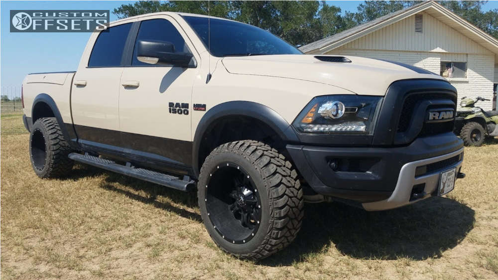 2017 Ram 1500 with 20x12 -44 TIS 535b and 33/12.5R20 Kenda Klever Mt ...