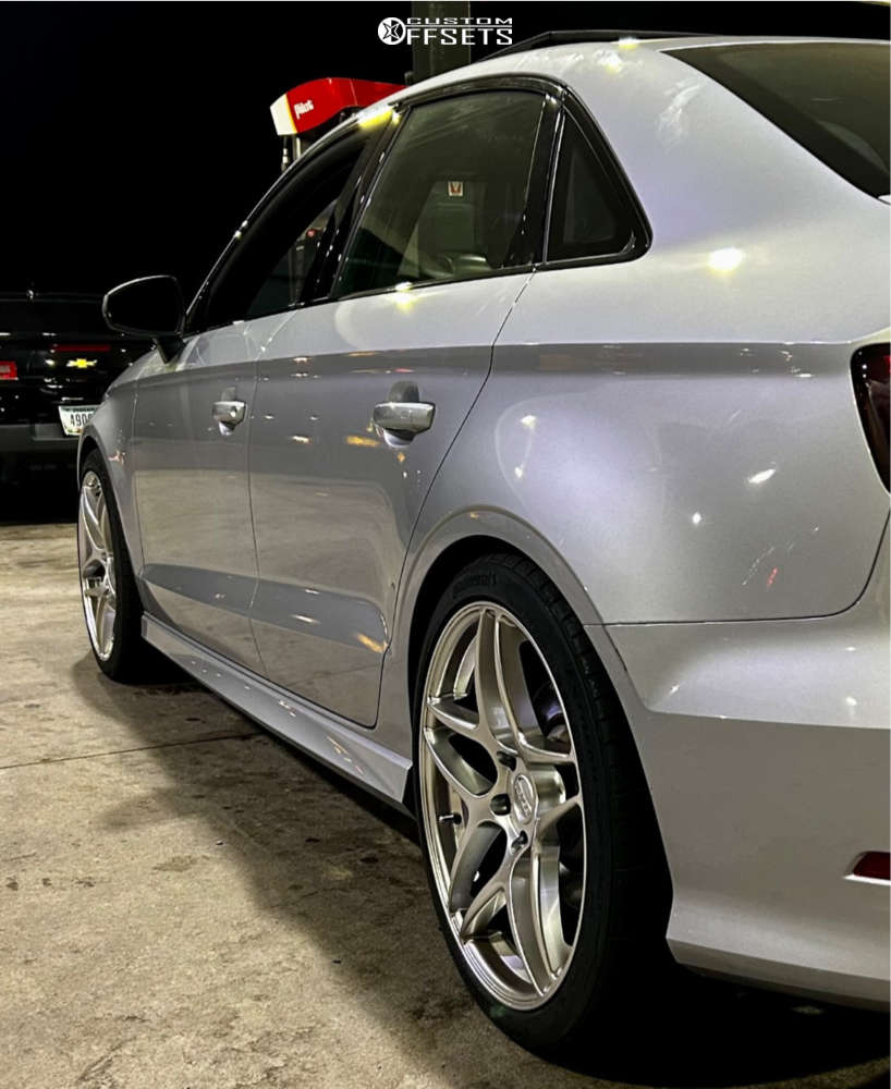 2016 Audi S3 with 19x8.5 35 Kansei Astro and 245/35R19 Continental ExtremeContact DWS06 PLUS and ...