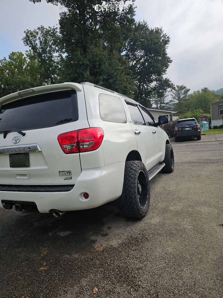 2015 Toyota Sequoia with 20x10 -25 TIS 544bm and 285/55R20 Venom Power ...