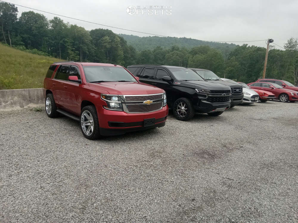 2017 Chevrolet Tahoe with 22x10 -19 Vision Razor and 285/45R22 Venom ...