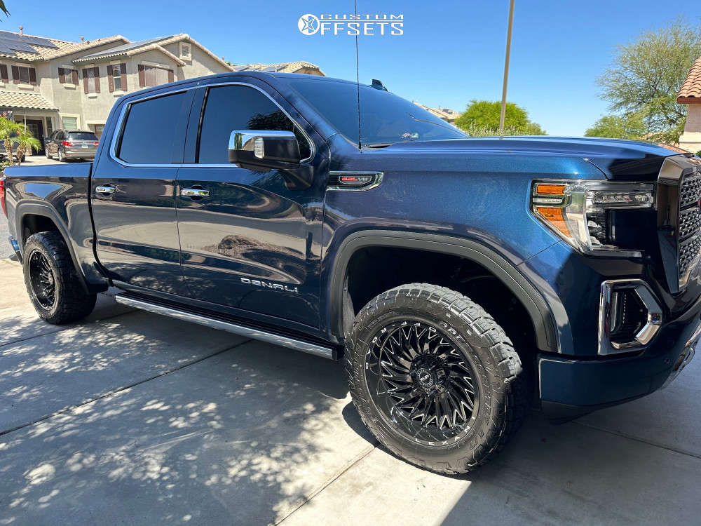 2021 GMC Sierra 1500 with 20x10 18 Lexani Compass and 33/12.5R20 Toyo ...