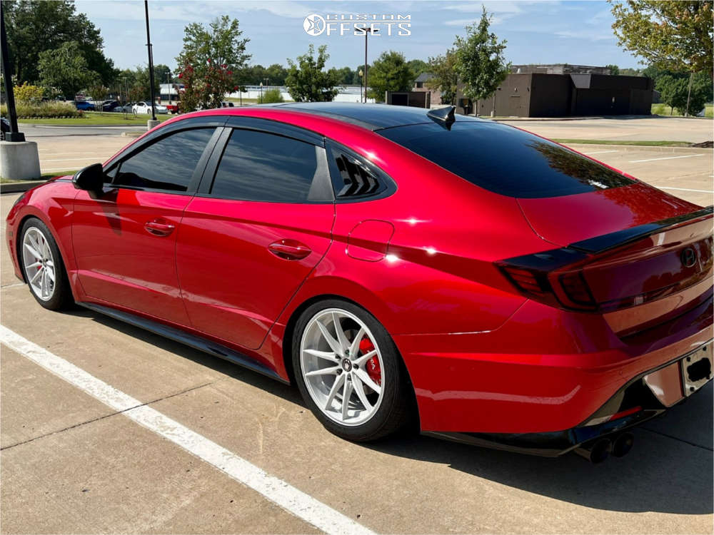 2020 Hyundai Sonata with 18x8 45 Konig Oversteer and 225/45R18 Road ...