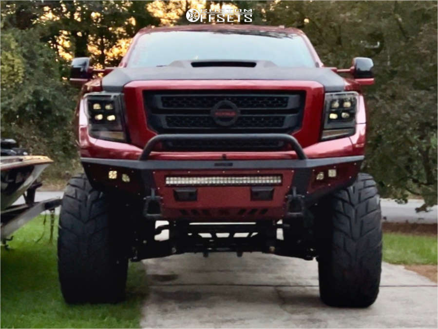 2016 Nissan TITAN XD with 24x14 -81 ARKON OFF-ROAD Caesar and 42/15 ...