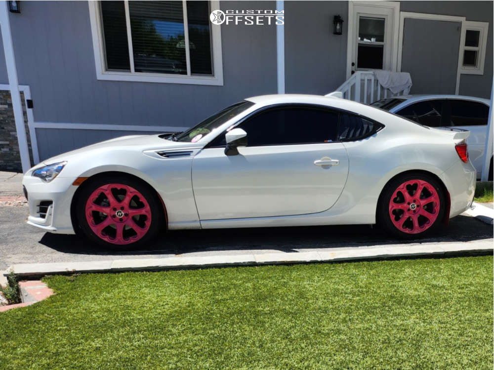 2017 Subaru BRZ with 18x8.5 35 Heritage Kokoro Monoc and 225/35R18 ...