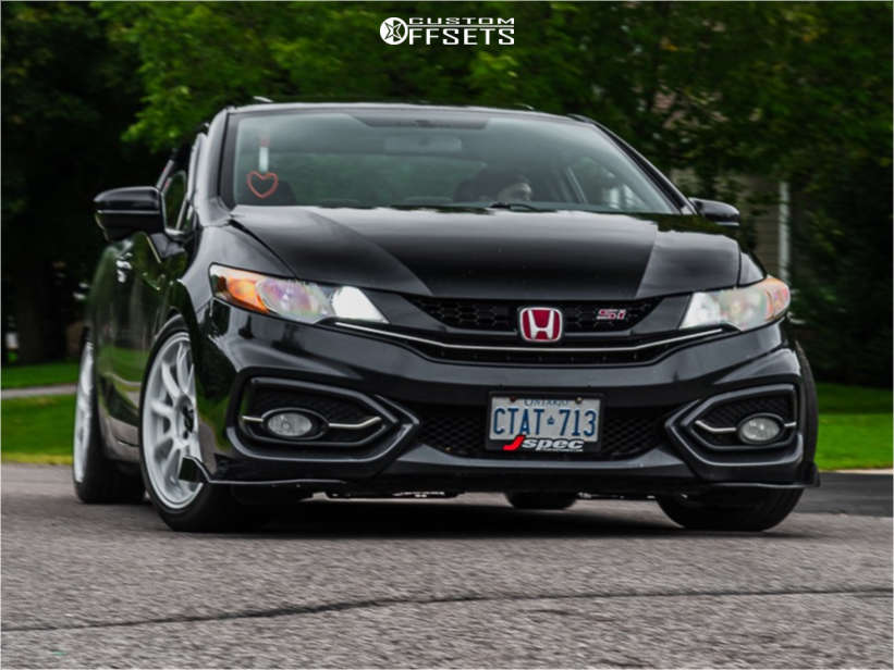 2015 Honda Civic with 18x8 35 Fast Wheels FC08 and 225/45R18 Falken ...
