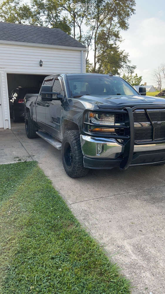 2017 Chevrolet Silverado 1500 with 18x10 -24 Moto Metal MO970 and 275 ...
