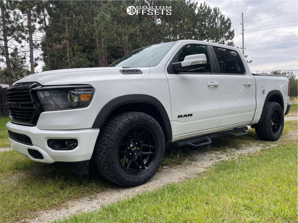 2020 Ram 1500 with 20x10 -19 Alloy Ion Style 146 and 33/12.5R20 Radar Renegade At Pro and Stock ...