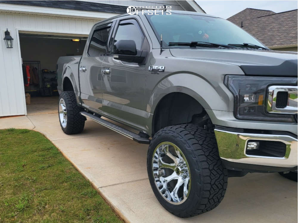 2020 Ford F-150 with 22x12 -51 Hardrock Bloodshot Xposed and 35/12.5R22 ...