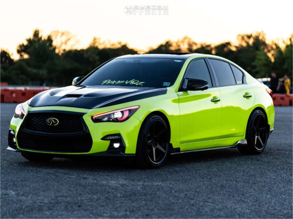 2018 INFINITI Q50 with 19x9.5 20 Ferrada Fr3 and 245/40R19 Pirelli ...