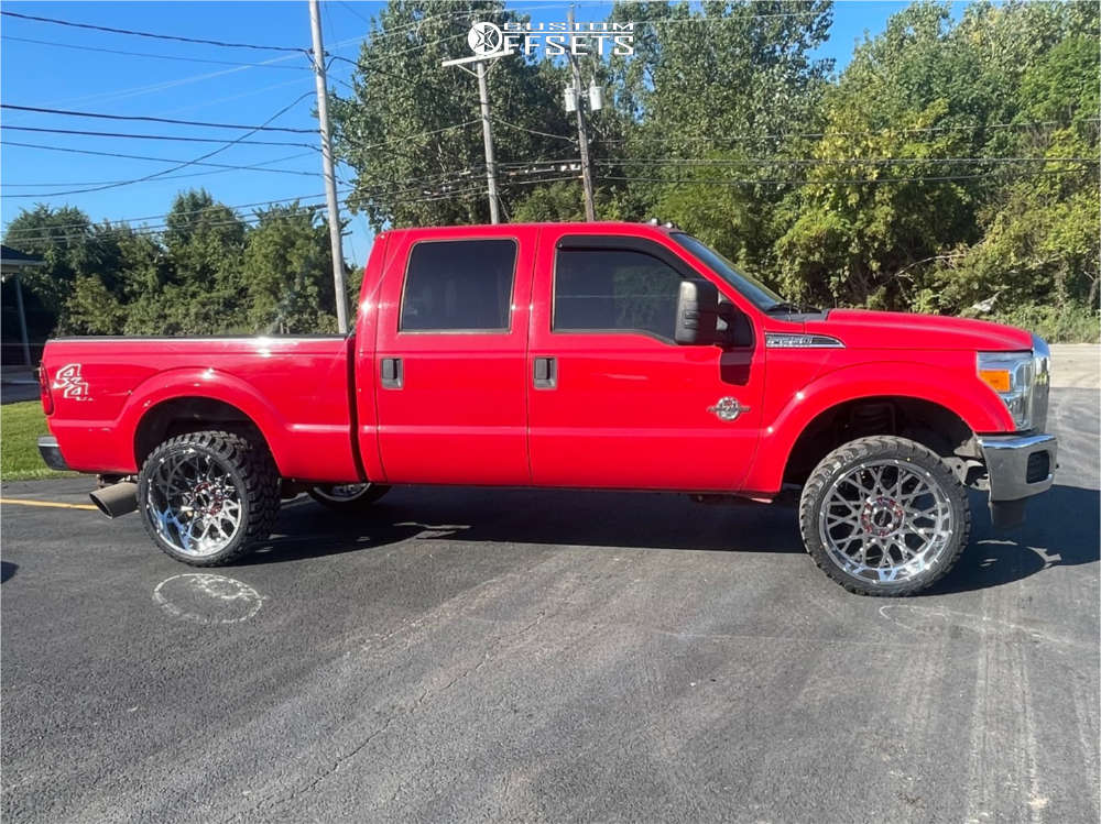 2014 Ford F-250 Super Duty with 24x12 -51 Vision Rocker and 33/13.5R24 ...