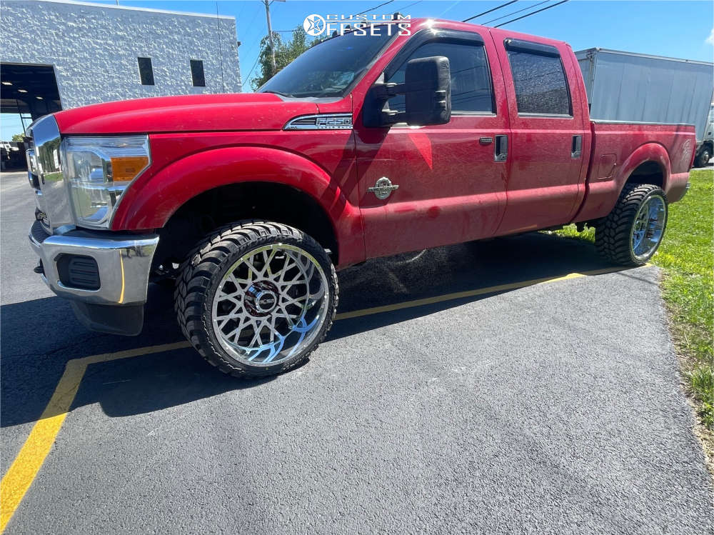 2014 Ford F-250 Super Duty with 24x12 -51 Vision Rocker and 33/13.5R24 ...