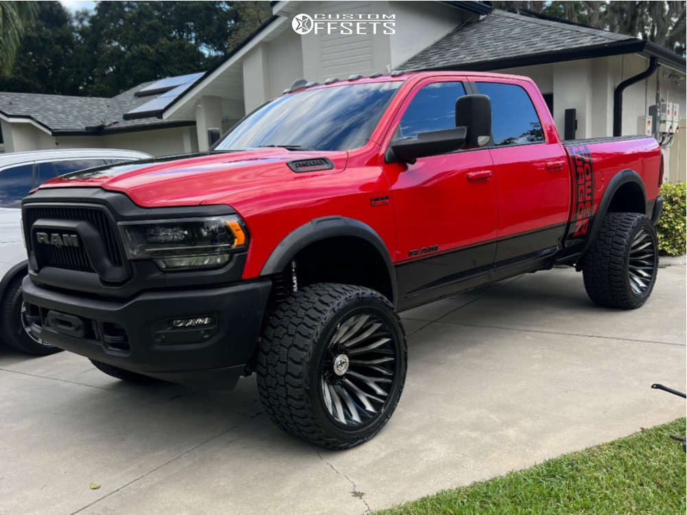 2022 Ram 2500 with 24x14 -76 XF Offroad Xf-237 and 35/15.5R24 Mickey ...