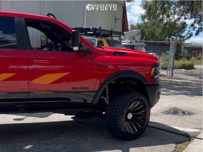 2022 Ram 2500 with 24x14 -76 XF Offroad Xf-237 and 35/15.5R24 Mickey ...