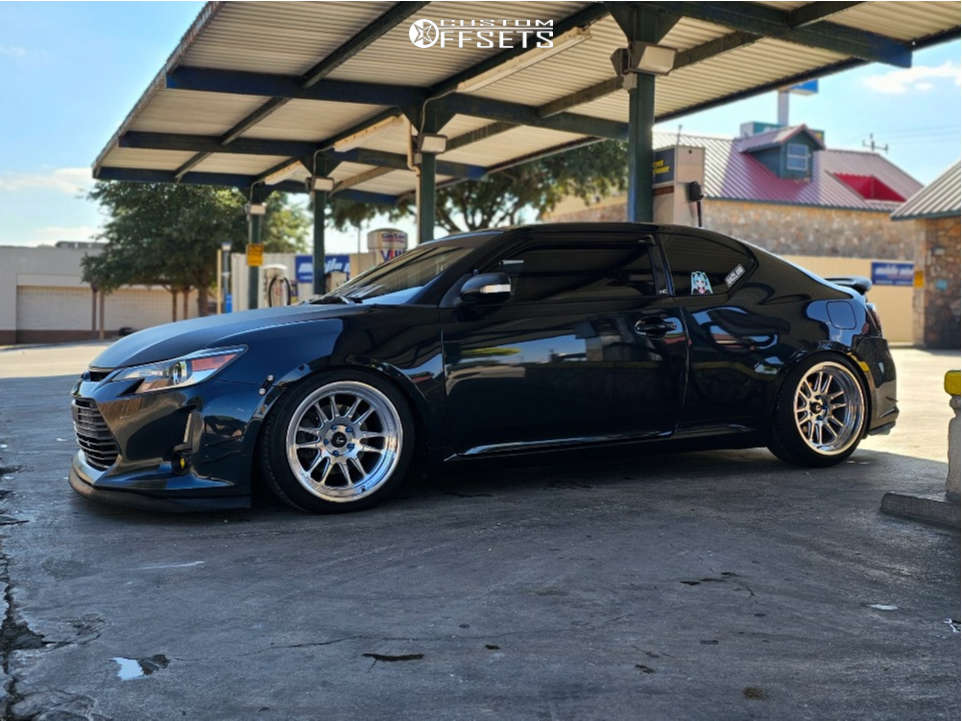 2015 Scion TC with 18x9.5 10 Cosmis Racing Xt-206r and 235/40R18 ...