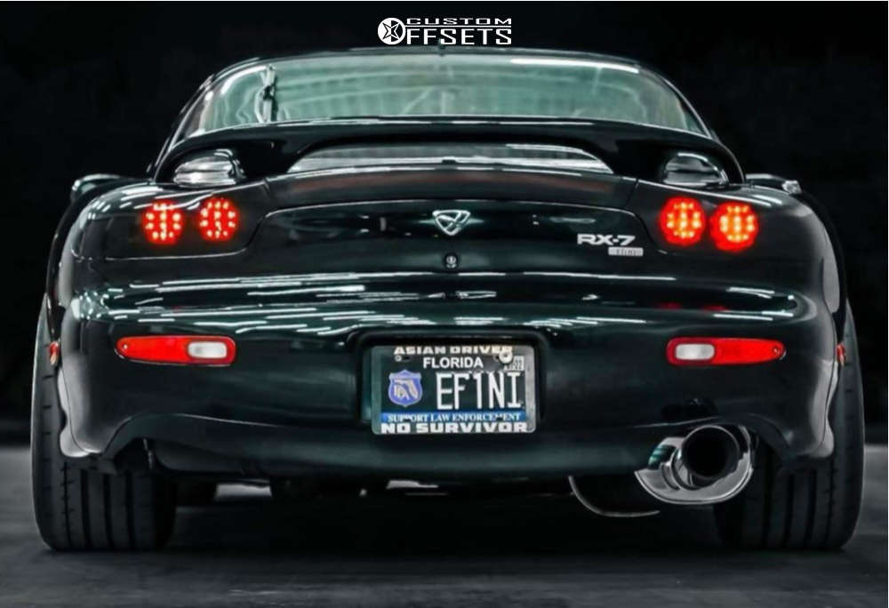 1995 Mazda RX-7 with 18x9.5 22 ESR Cs3 and 225/40R18 Yokohama Advan ...