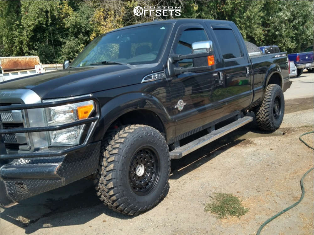 2014 Ford F-350 Super Duty with 18x9.5 -18 Black Rhino Arsenal and 35/ ...