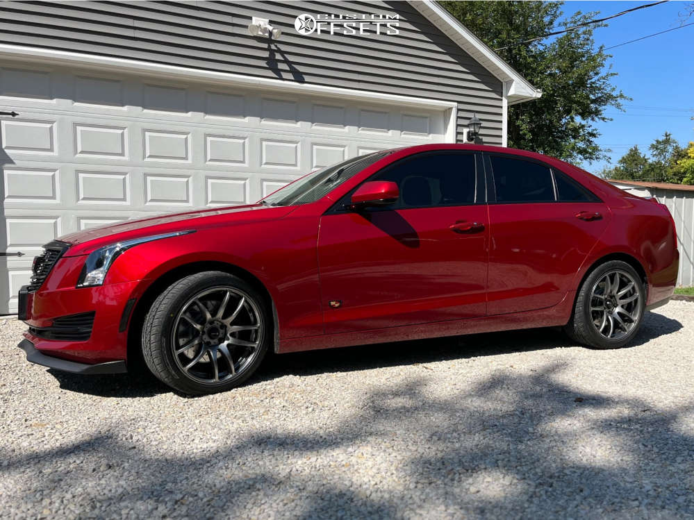 2017 Cadillac ATS with 18x8.5 35 Vors Tr4 and 235/40R18 Vercelli Strada ...