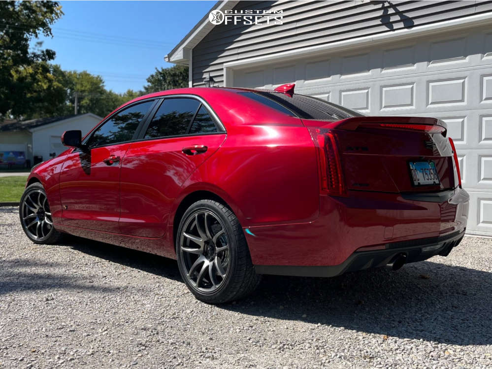 2017 Cadillac ATS with 18x8.5 35 Vors Tr4 and 235/40R18 Vercelli Strada ...