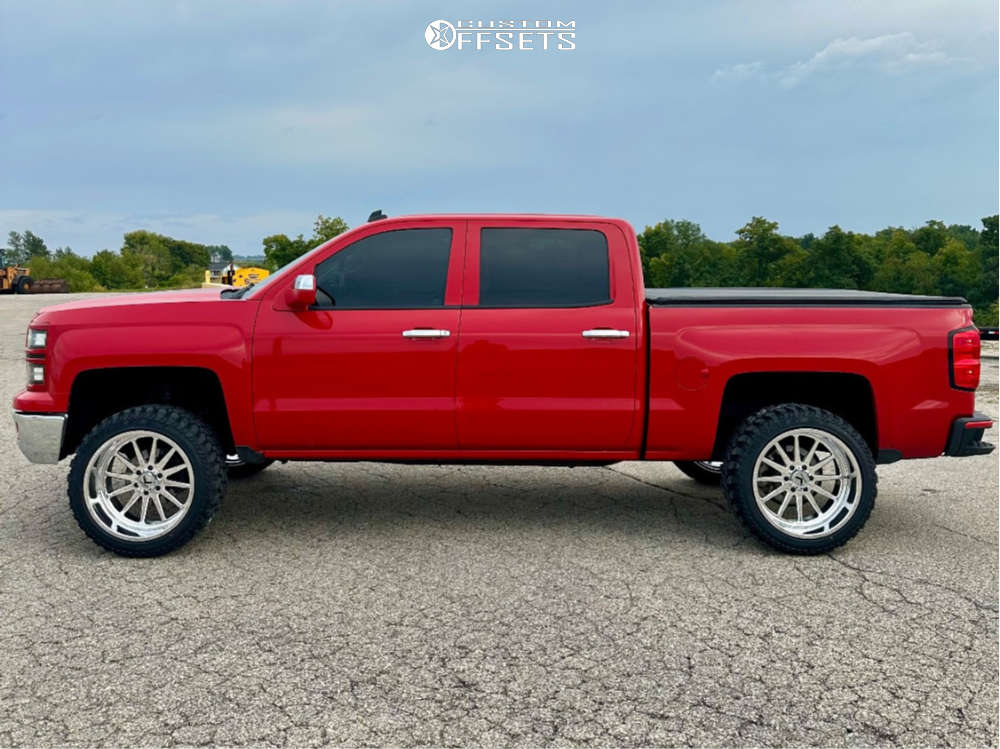 2014 Chevrolet Silverado 1500 with 22x12 -44 KG1 Forged Clockwork and ...