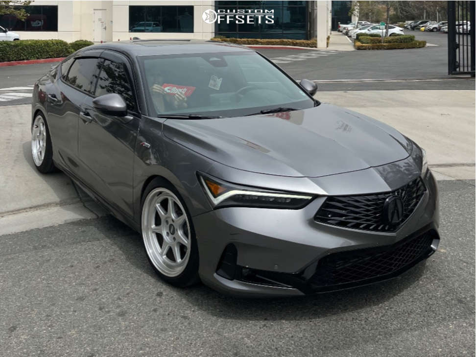 2023 Acura Integra with 18x9.5 35 ESR Cr7 and 235/40R18 Yokohama Advan ...