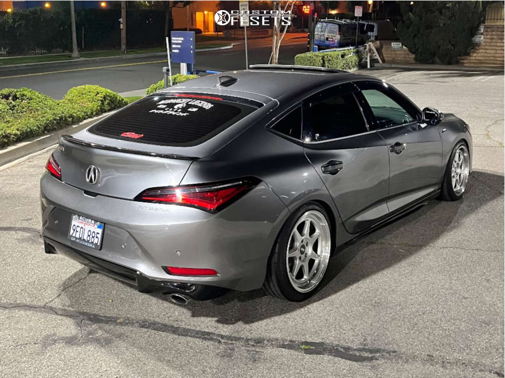 2023 Acura Integra with 18x9.5 35 ESR Cr7 and 235/40R18 Yokohama Advan ...