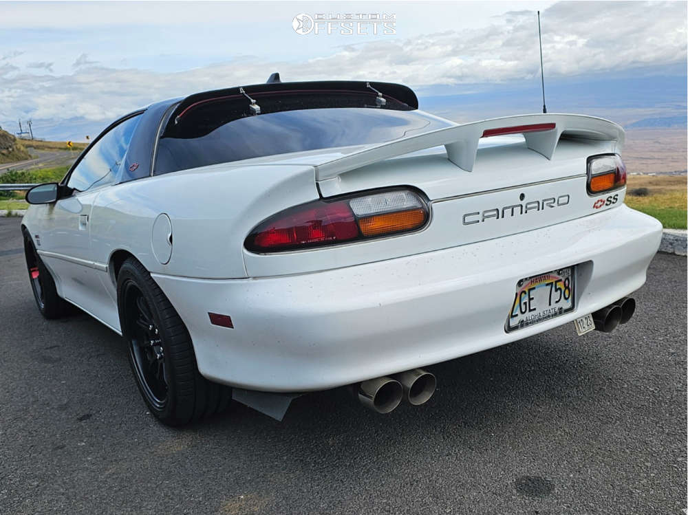 1999 Chevrolet Camaro with 18x9.5 35 ESR CS12 and 275/40R18 Falken ...