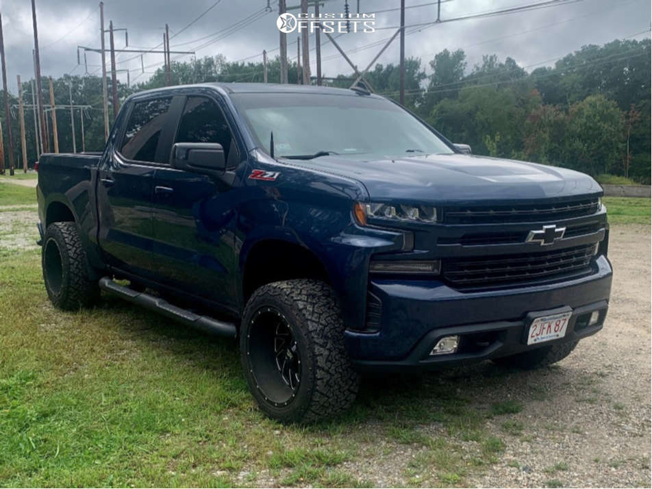 2019 Chevrolet Silverado 1500 with 20x12 -44 Hardrock Crusher and 33/12 ...