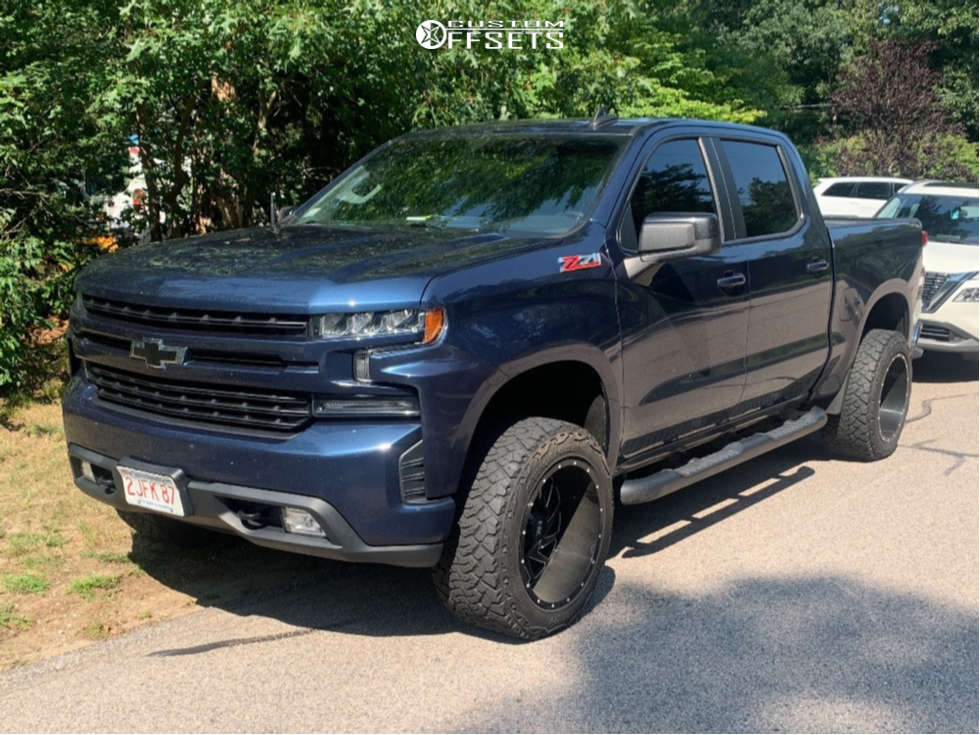 2019 Chevrolet Silverado 1500 with 20x12 -44 Hardrock Crusher and 33/12 ...