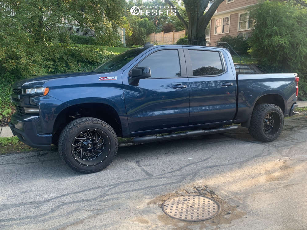 2019 Chevrolet Silverado 1500 with 20x12 -44 Hardrock Crusher and 33/12 ...