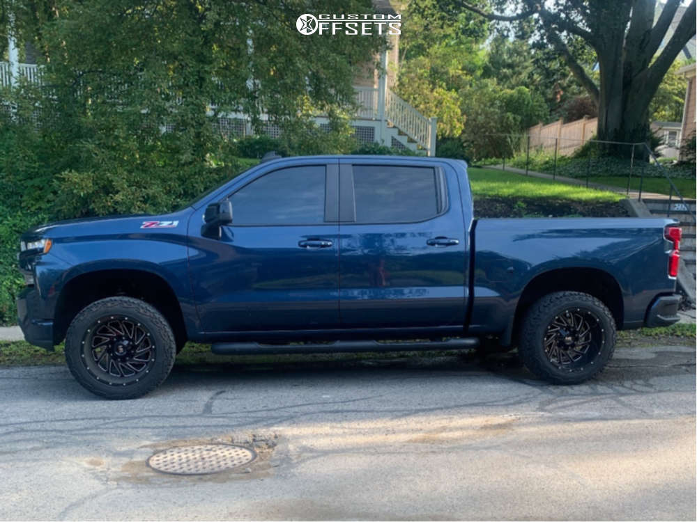 2019 Chevrolet Silverado 1500 with 20x12 -44 Hardrock Crusher and 33/12 ...