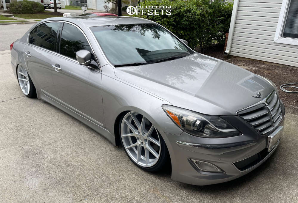 2012 Hyundai Genesis with 20x9 32 Aodhan Aff3 and 245/35R20 Lexani Lx ...