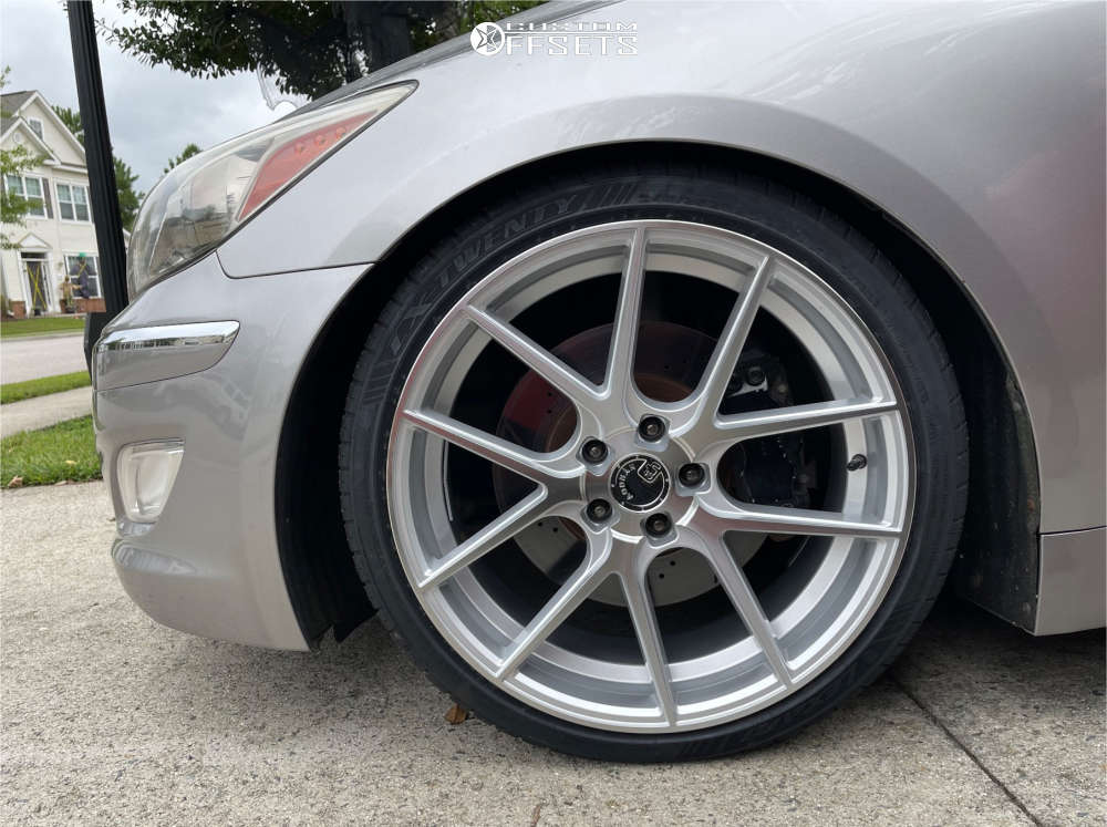 2012 Hyundai Genesis with 20x9 32 Aodhan Aff3 and 245/35R20 Lexani Lx ...