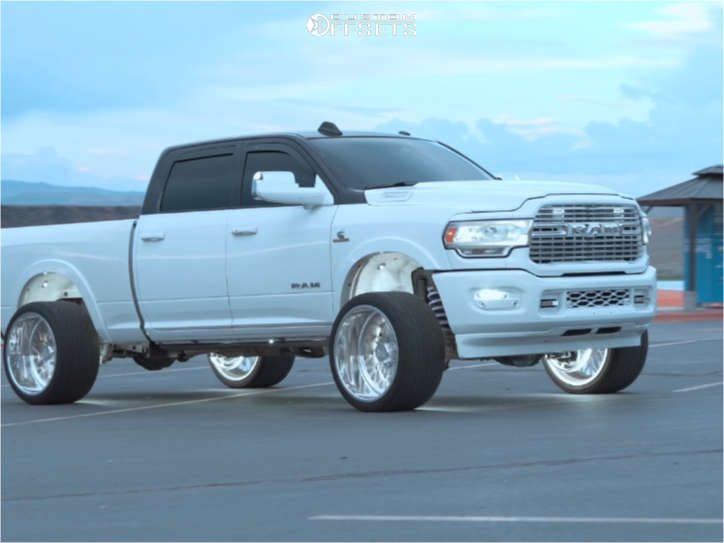2020 Ram 2500 with 24x14 -76 Liberty Forged Lbty15 and 33/14.5R24 Venom ...