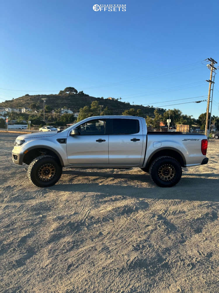 2019 Ford Ranger with 17x8.5 0 Method Mr305 and 285/70R17 Kenda Klever ...