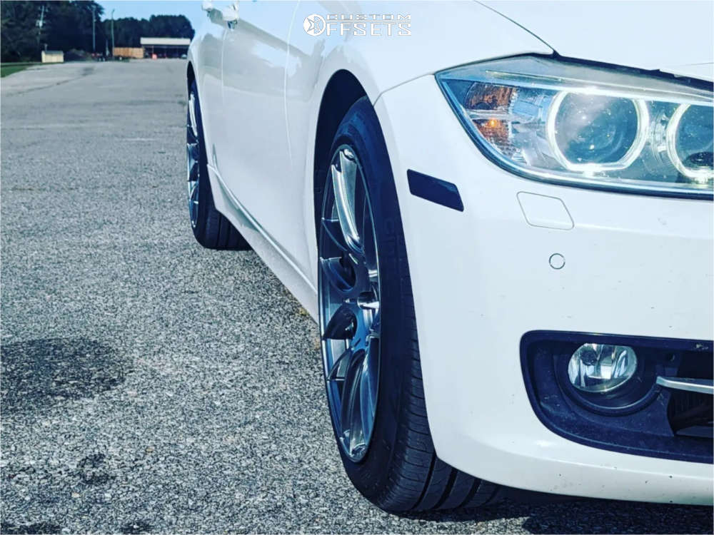 2012 BMW 328i with 18x8.5 35 Aodhan Ah-x and 225/45R18 Pirelli PZERO ...