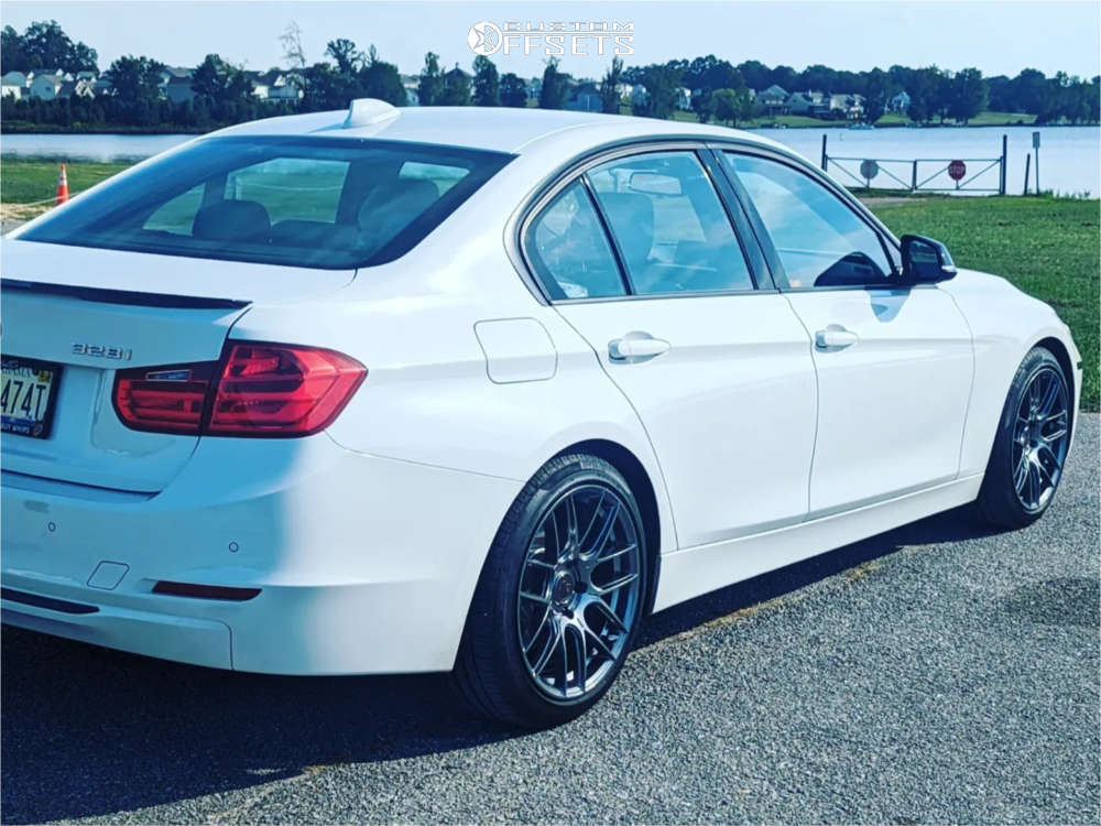 2012 BMW 328i with 18x8.5 35 Aodhan Ah-x and 225/45R18 Pirelli PZERO ...