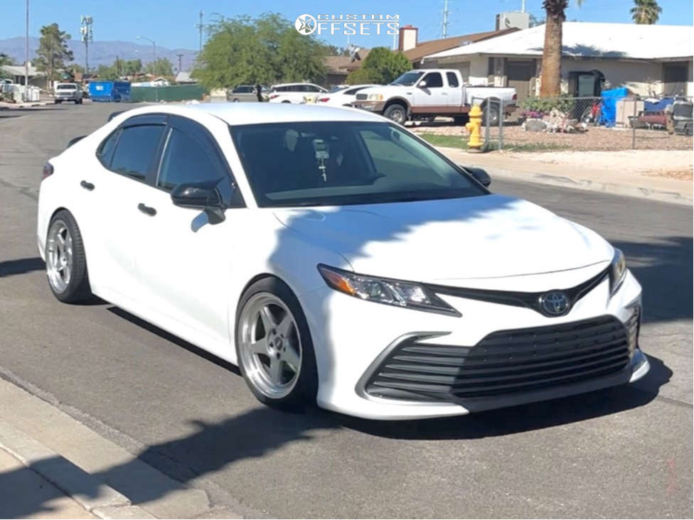 2022 Toyota Camry with 18x9.5 35 ESR Cr5 and 255/35R18 Continental ...