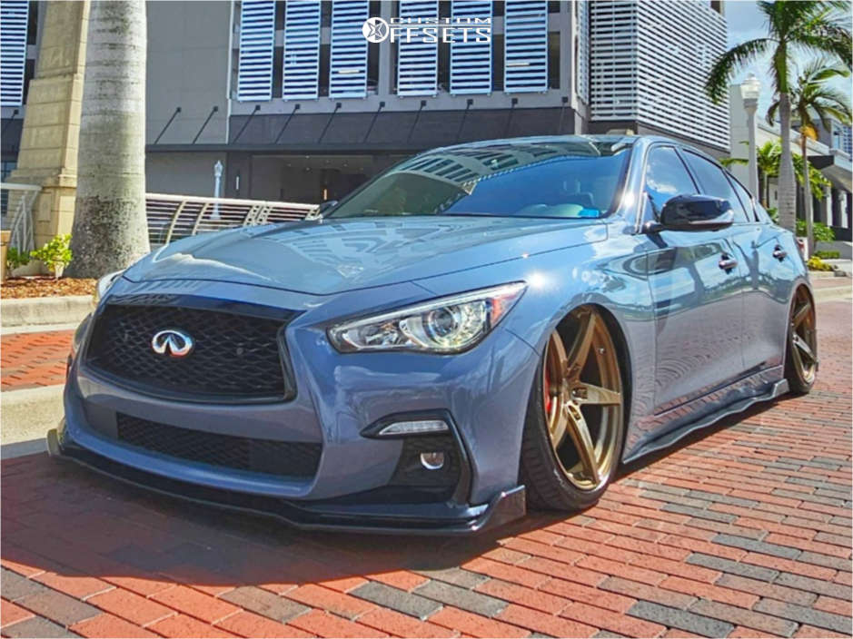 2021 INFINITI Q50 with 20x9.5 32 Velgen Classic5 V2 and 255/35R20 ...