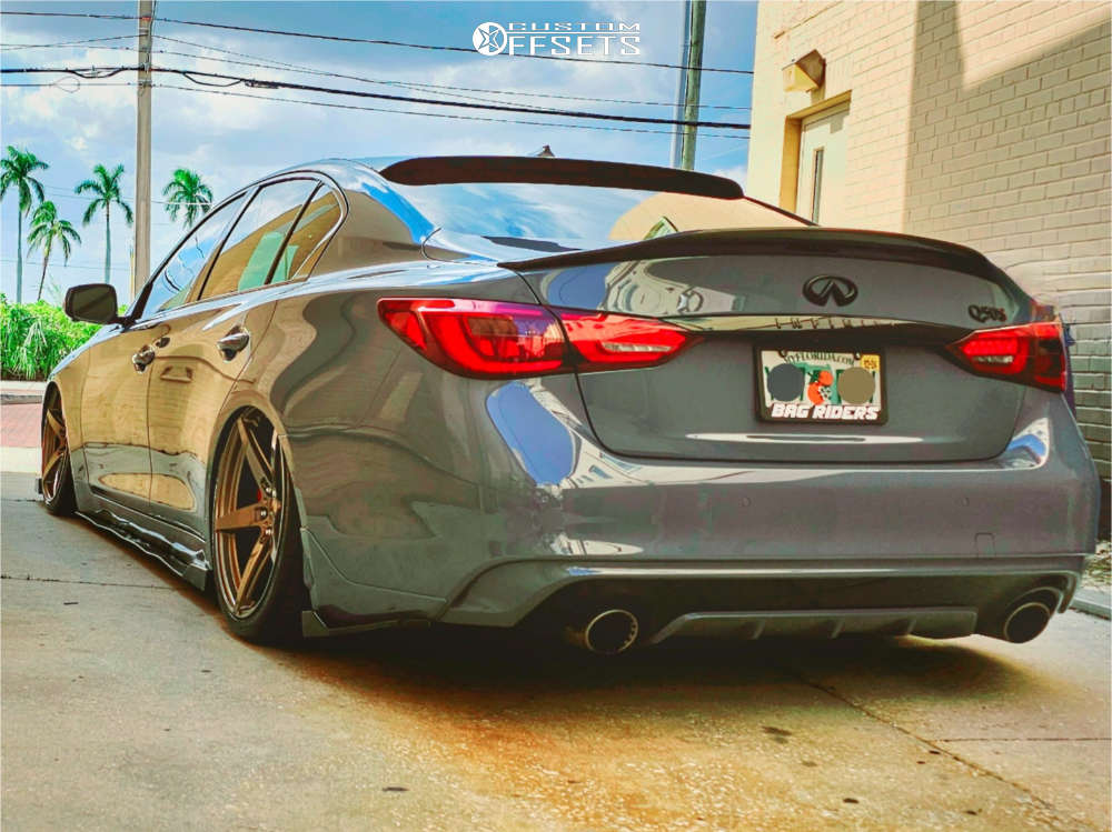 2021 INFINITI Q50 with 20x9.5 32 Velgen Classic5 V2 and 255/35R20 ...