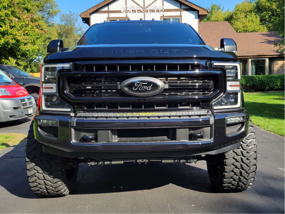 2022 Ford F-250 Super Duty with 24x12 -51 Vision Rocker and 37/13.5R24 ...