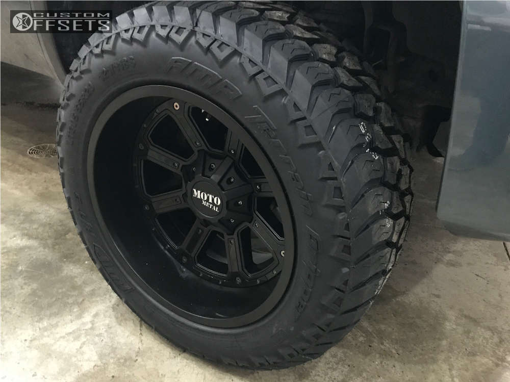 2008 Chevrolet Silverado 1500 with 20x12 -44 Moto Metal Mo984 and 305 ...
