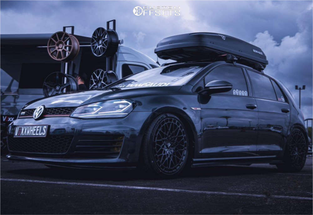 2016 Volkswagen GTI with 18x8 45 Voxx Enzo and 225/40R18 Hankook Ventus ...
