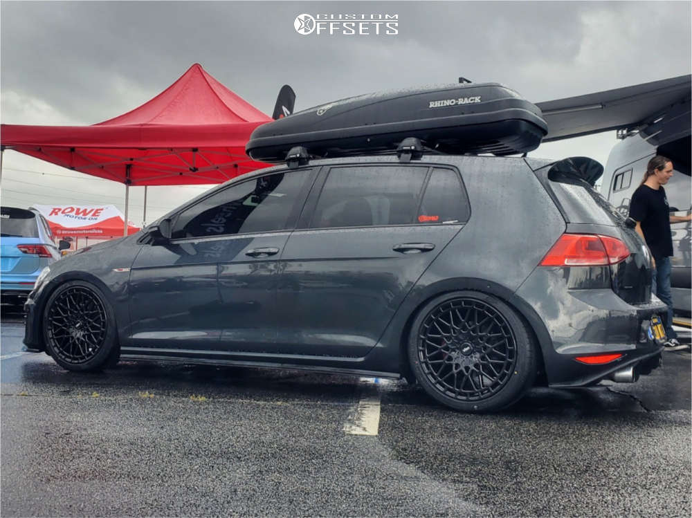 2016 Volkswagen GTI with 18x8 45 Voxx Enzo and 225/40R18 Hankook Ventus ...