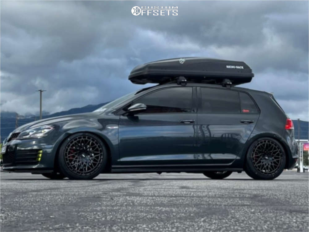 2016 Volkswagen GTI with 18x8 45 Voxx Enzo and 225/40R18 Hankook Ventus ...