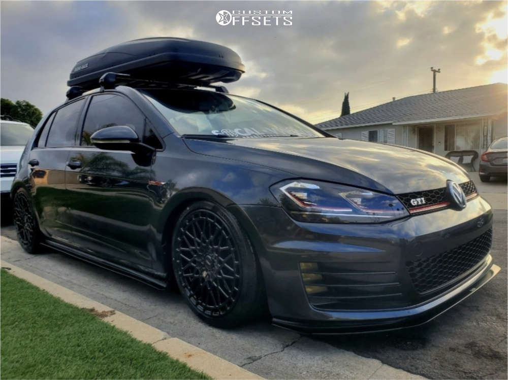 2016 Volkswagen GTI with 18x8 45 Voxx Enzo and 225/40R18 Hankook Ventus ...