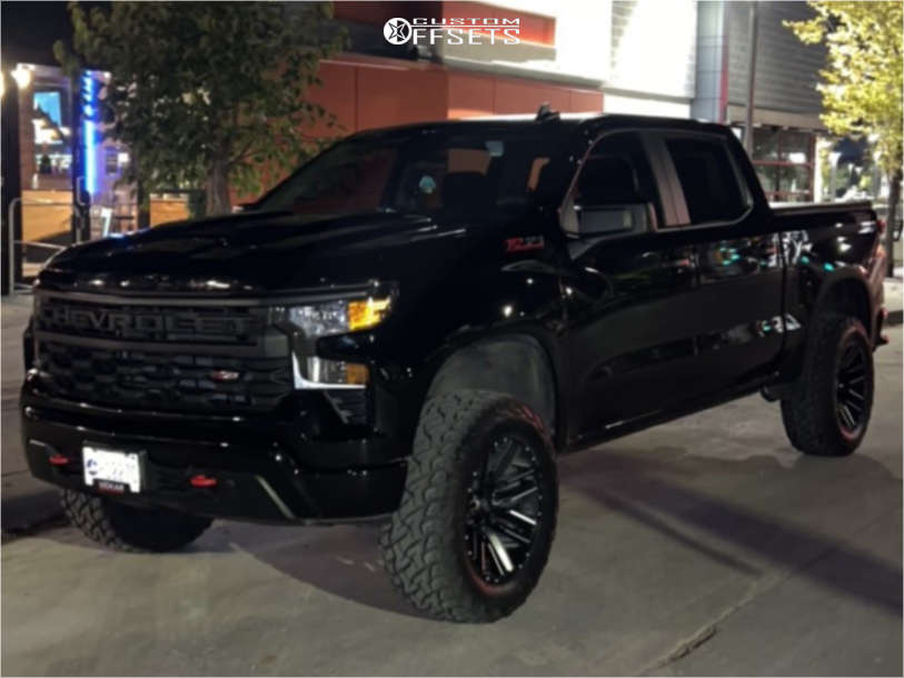 2022 Chevrolet Silverado 1500 with 20x10 -24 Moto Metal Mo978 and 35/12 ...